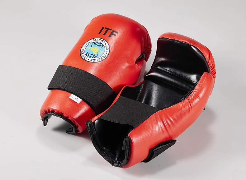 ITF Taekwondo PU Leather Gloves Foot Ankle Guard M... – Grandado