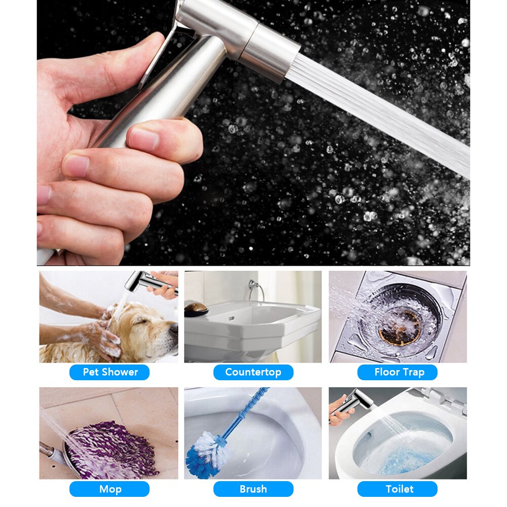 Bidet T-Adapter with Shut off Valve Stainless Stee... – Grandado