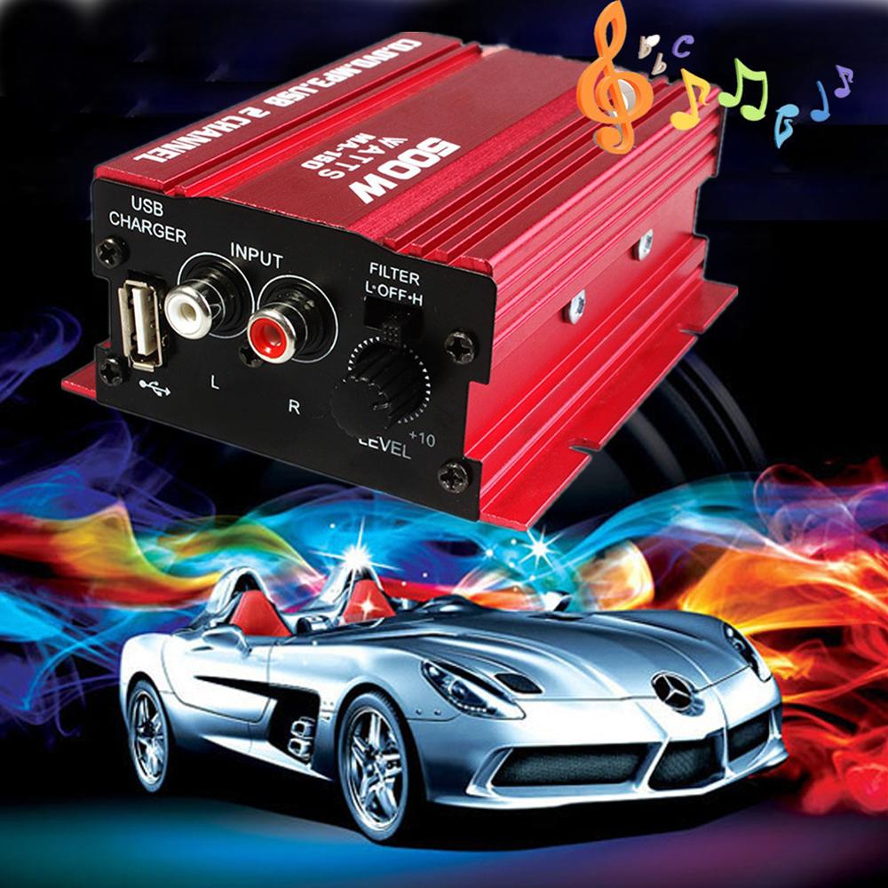 500W 12V 2CH Car Audio Amplificador HIFI Audio Pow... – Grandado