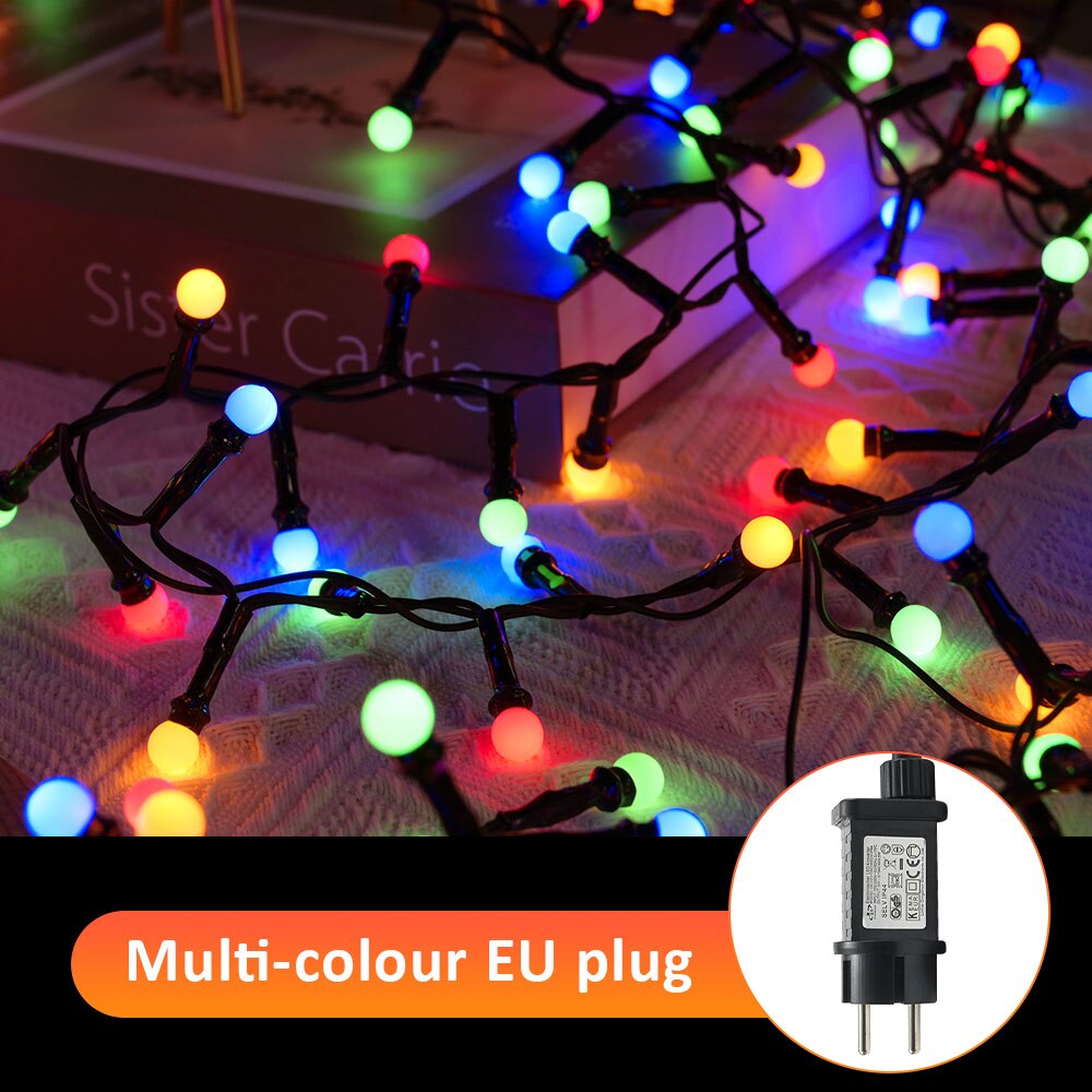 Colorrgb, 10M 500LED, Outdoor String Lights ,Solar... – Vicedeal