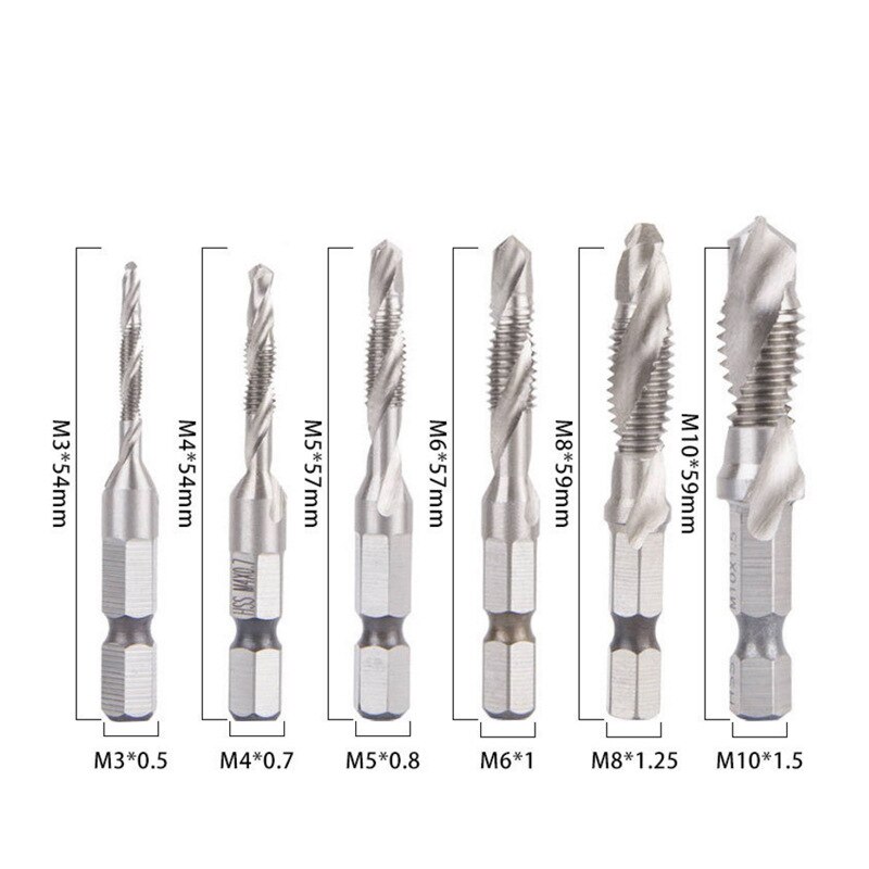 HSS 70mm extended tap hexagon handle, titanium pla... – Vicedeal
