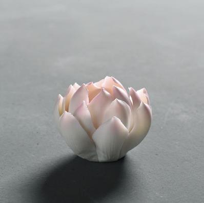 handwork ceramics Lotus Handmade ceramic flower te... – Grandado