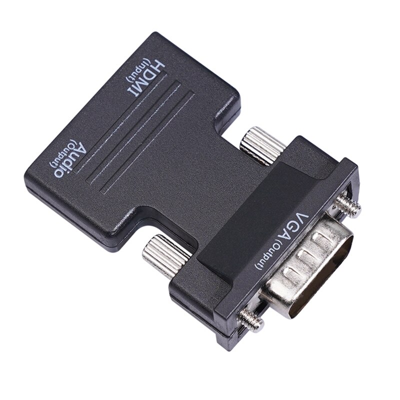 HDMI to VGA Adapter with Audio Port Female Video C... – Grandado
