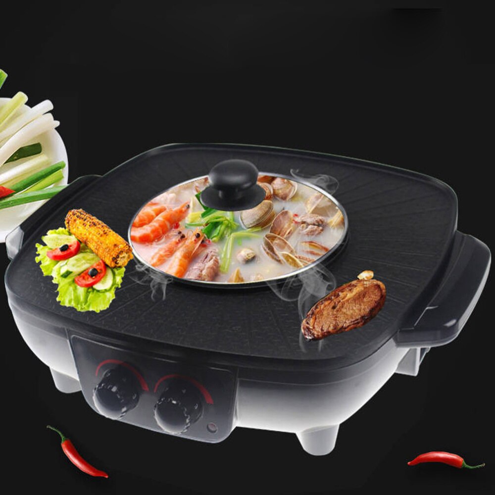 Double Control Roasting Pot Electric Barbecue Hotp... – Vicedeal