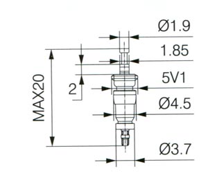 20 st/lot 9001 däck ventil kärnor 5 v 1 standard k... – Grandado