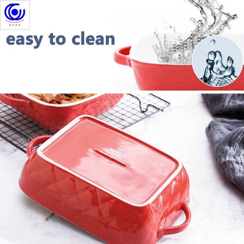 Red Keramiek Kaas Gebakken Plaat Bakken Schotel Re... – Grandado