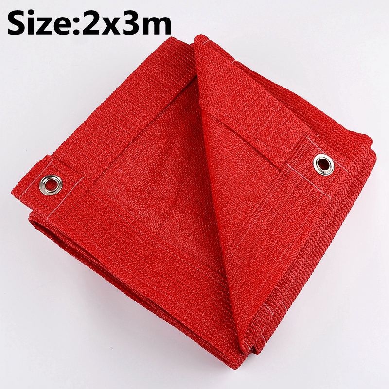 Hi Anti-UV Red Sunshade Net Thicken Balcony Safety... – Grandado