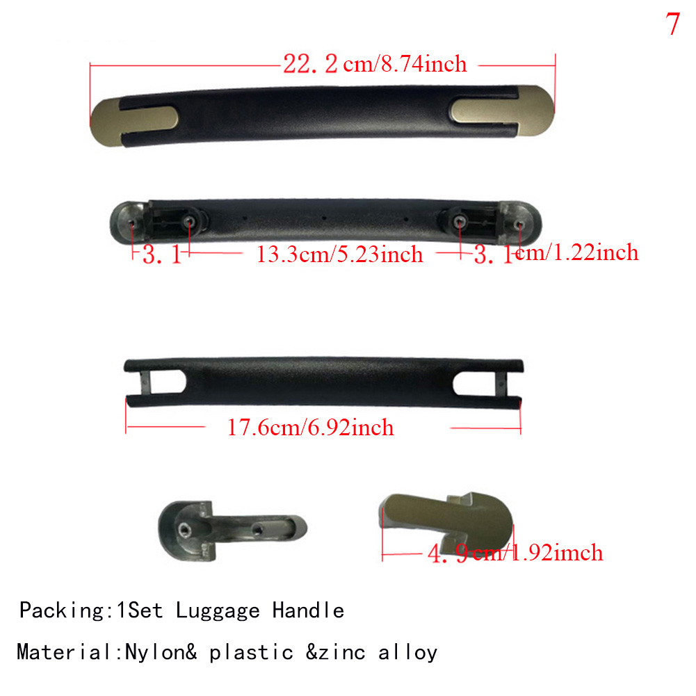 Abs Buffer Handgrepen Weerstand Handvat Trolley Ba... – Vicedeal
