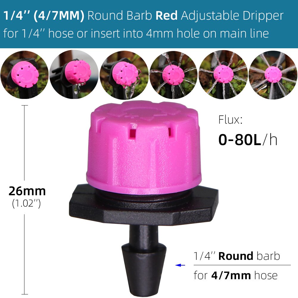 Garden 11 Colors of Adjustable 8-Holes Drippers Ir... – Vicedeal