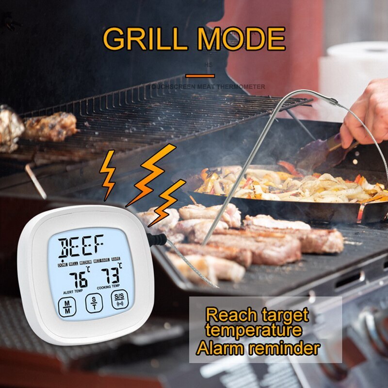 Digital Meat Kitchen Thermometer Stainless Waterpr... – Vicedeal