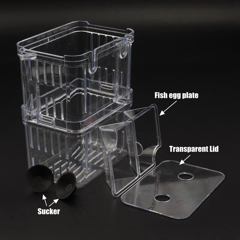 High Transparent Acrylic Self Floating Fish Breeding Isolation Box ...