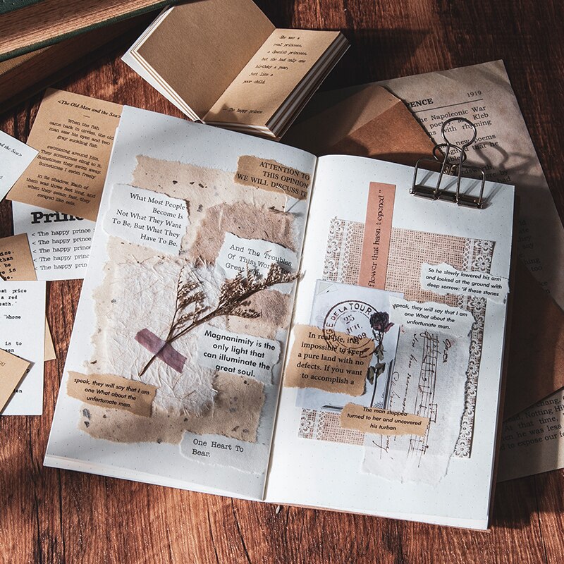 Classic Books Series Mini Pocket Collage Material ... – Grandado