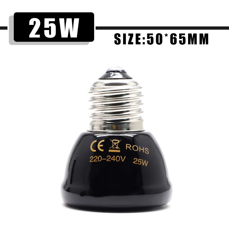 25W/50W/75W/100W Reptile Lamp Pet Infrared Ceramic... – Grandado