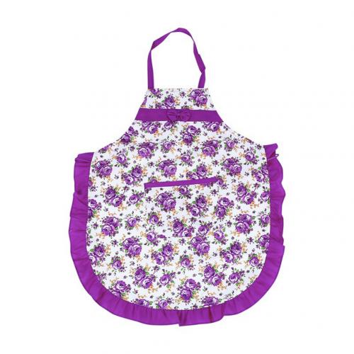 Women Bib Floral Print Bowknot Kitchen Restaurant ... – Grandado