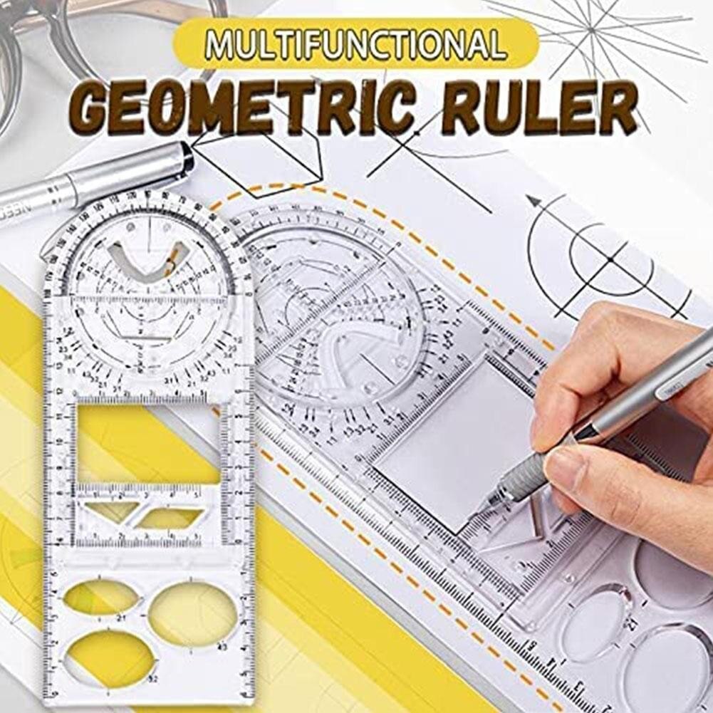 School Supplies Multifunctional Geometric Ruler Ge... – Vicedeal