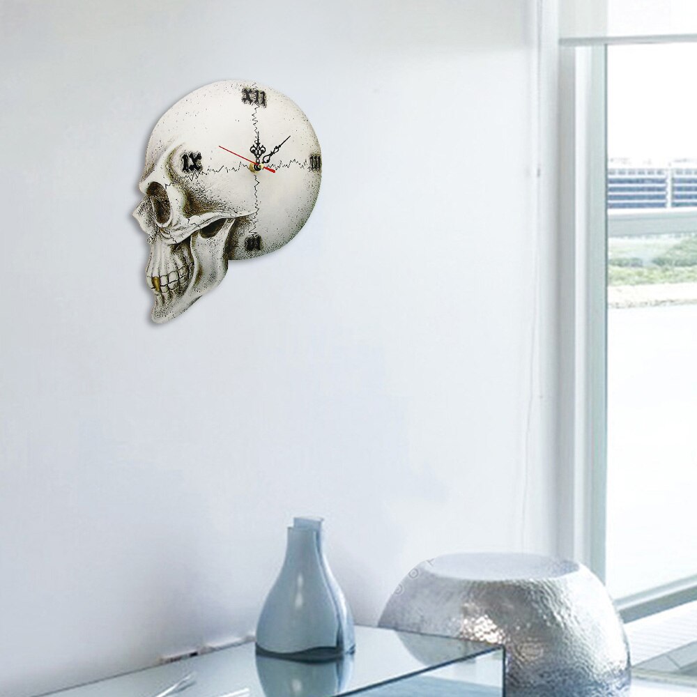 Gothic Skeleton Clock Vintage Roman Numerals Wall ... – Grandado