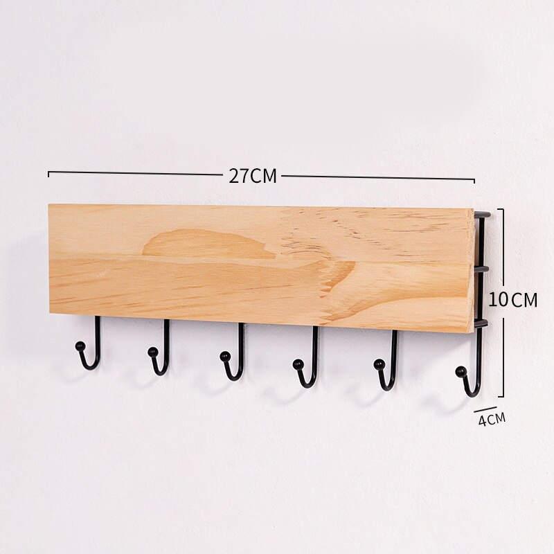 Simple Coat Hook Rack Wall Mounted Multifunctional... – Grandado