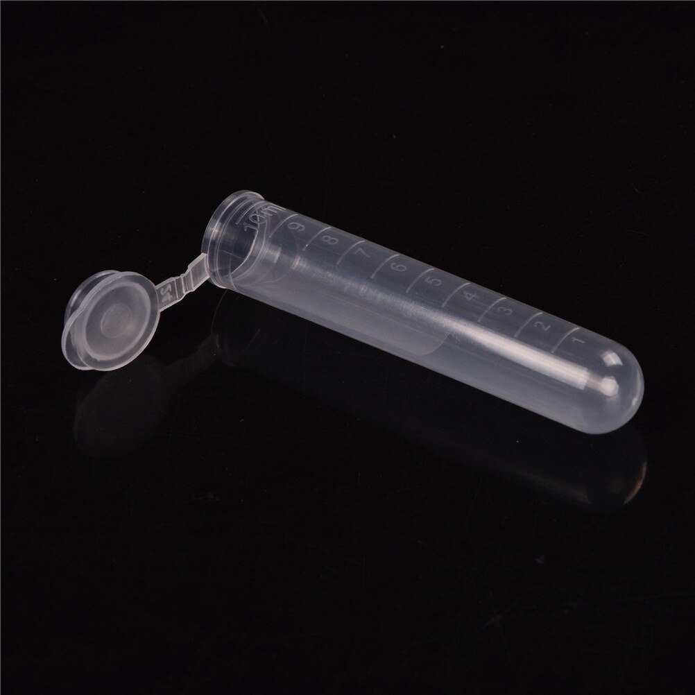 1/10pcs 10ml Plastic Centrifuge Lab Test Tube Vial... – Vicedeal