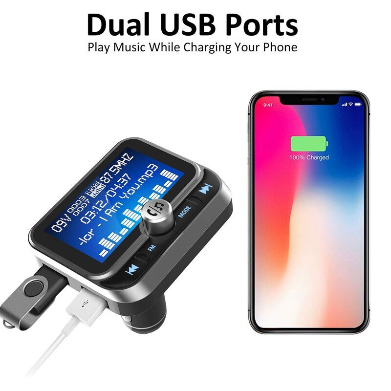 Bluetooth Fm Transmitter, Wireless Radio Adapter S... – Vicedeal
