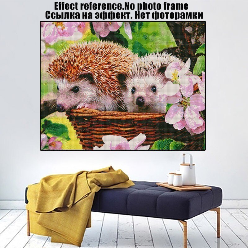 5D DIY Diamant Borduurwerk Vol Vierkante Boor Egel... – Grandado