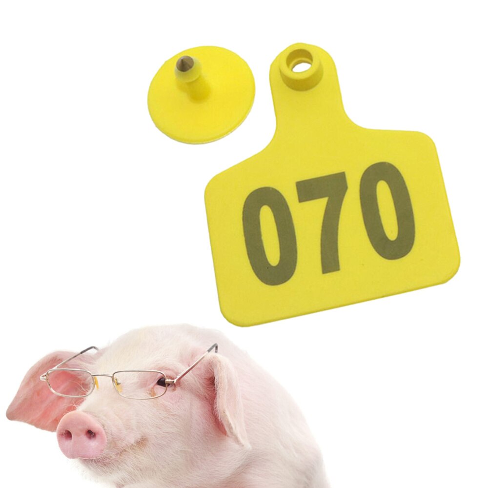 100 Pcs Farm Aniamls Cow Ear Tag Signs Farm Animal... – Grandado