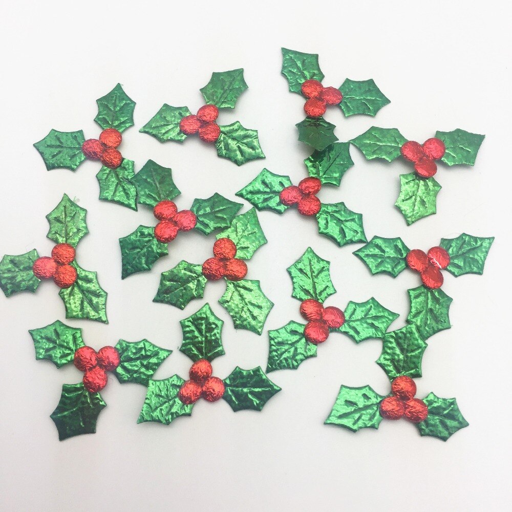 200 stks 28x35mm Glanzende Stof Hulst Bessen en Bl... – Grandado