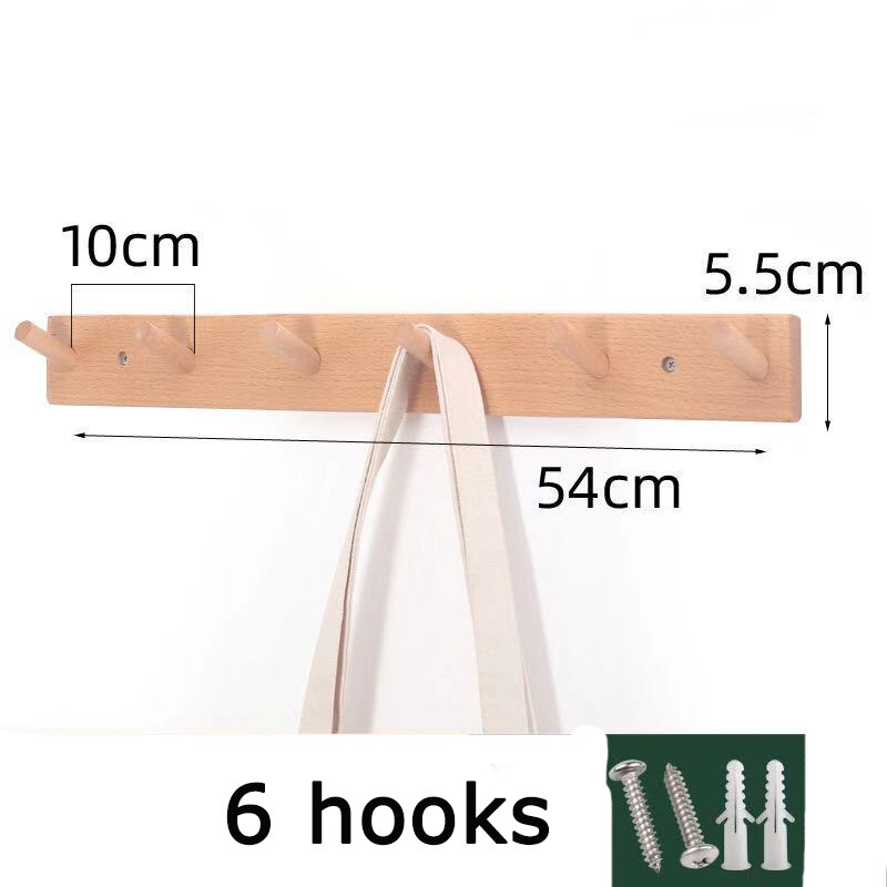 Nordic Natural Wooden Hooks For Kids Boy Room Hook... – Grandado