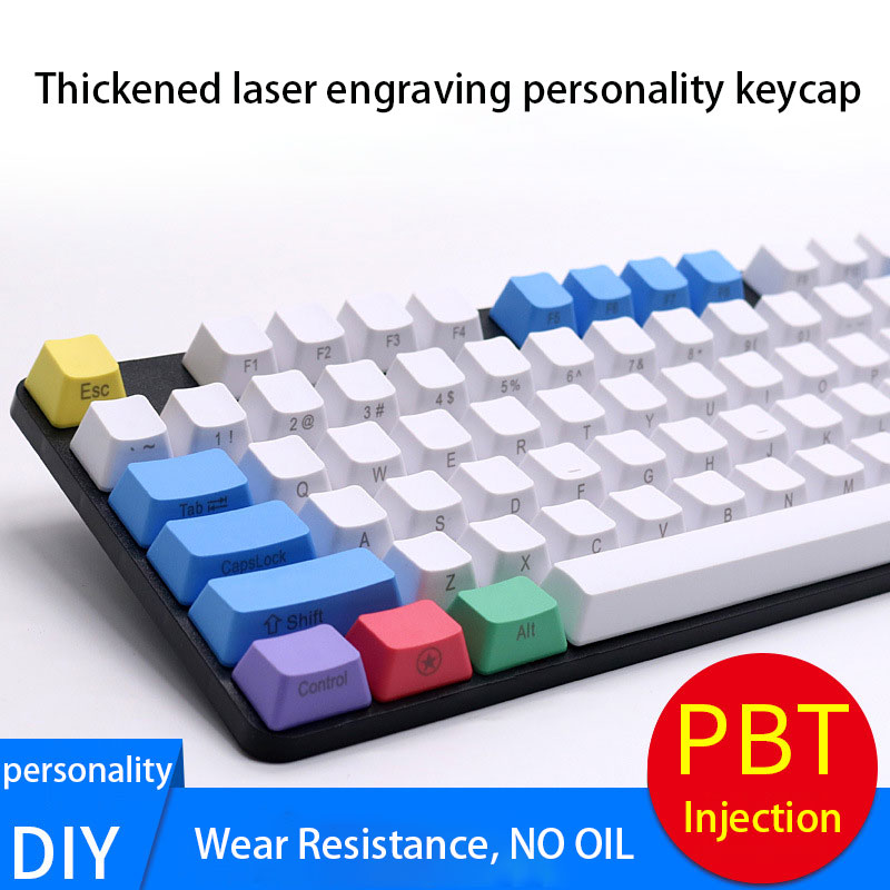 108 Key Pbt Krijt Keyset Backlight Keycaps Top / S... – Grandado