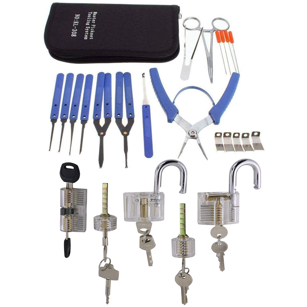 Pick Set Locksmith Tool with 5pcs Transparent Lock... – Vicedeal