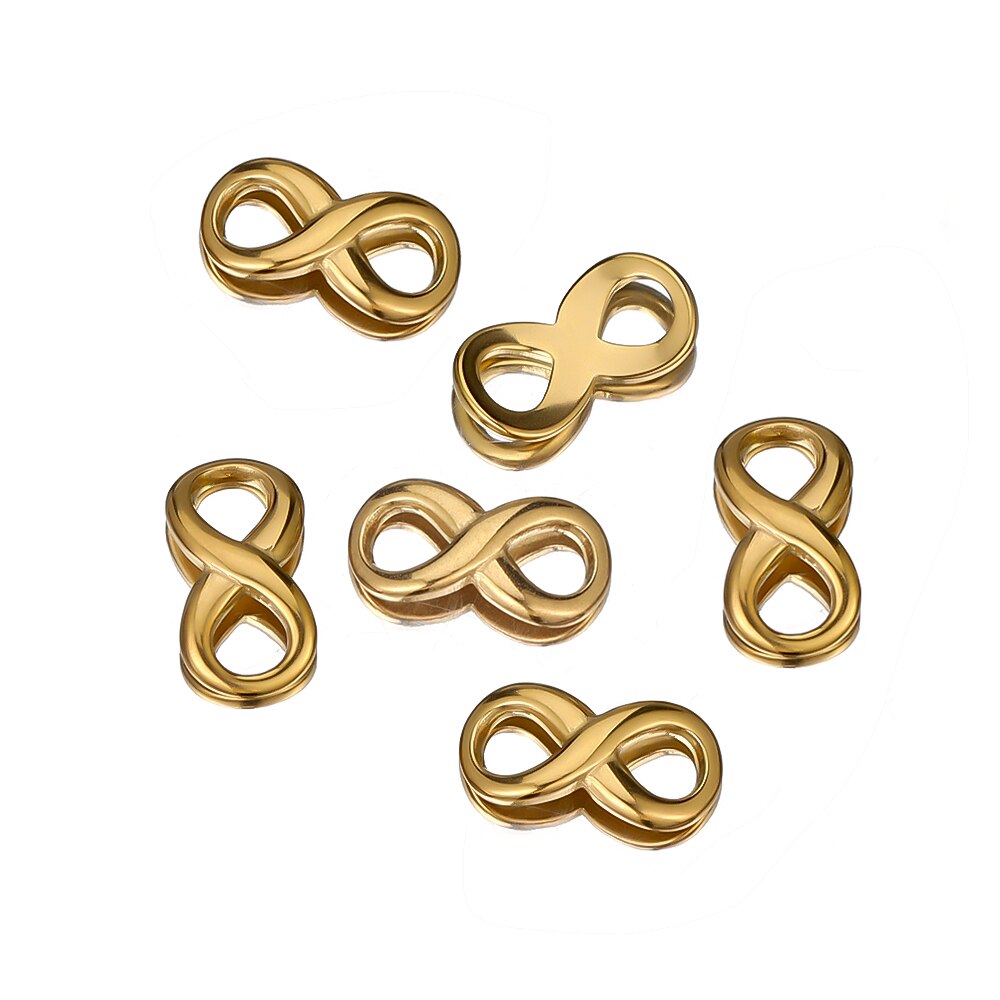 10Pcs 18K Gold Rvs 20Mm Oneindige 8 Shape Hangers ... – Grandado