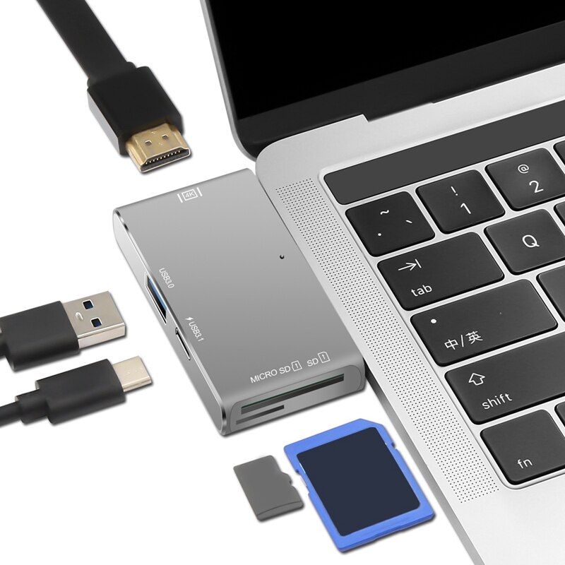 YC212 Multifunctionele 4K USB-C Type C USB3.0 USB3... – Vicedeal