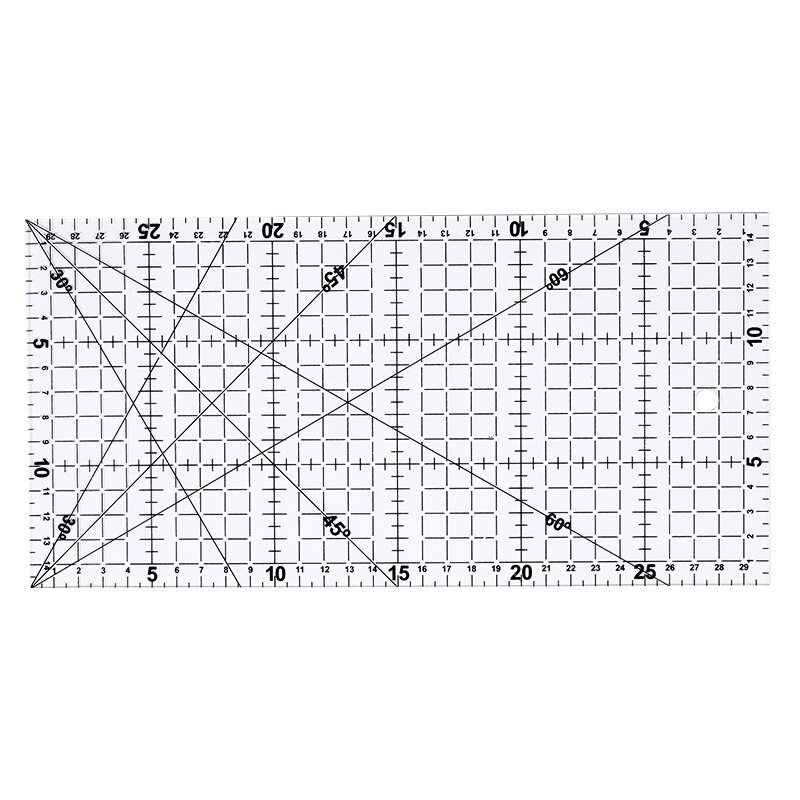 Imzay Acrylic Patchwork Aligned Ruler Transparent ... – Grandado