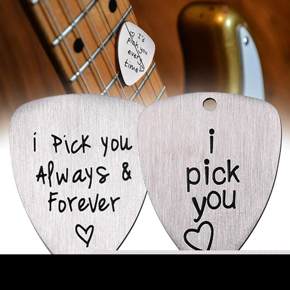 Steel Carved Guitar Pick I Pick You Accessory &... – Vicedeal