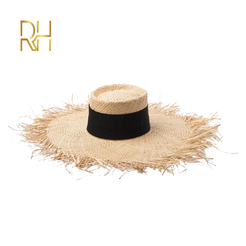 RH Ladies Summer Sun Hat With Large Brim Women Raf... – Grandado