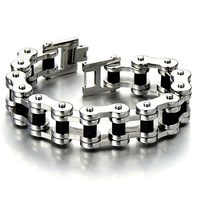 Classic Rvs Fiets Motorfiets Chain Mannen Armband ... – Vicedeal