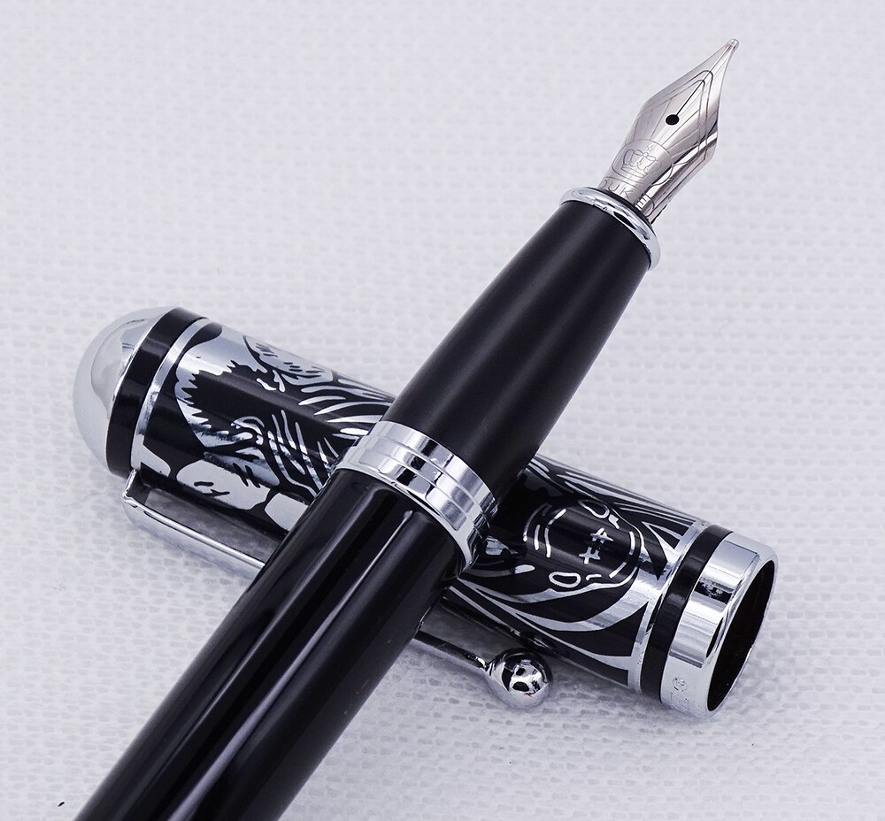 Duke Black Fountain Pen , Beautiful Zebra Pattern ... – Grandado
