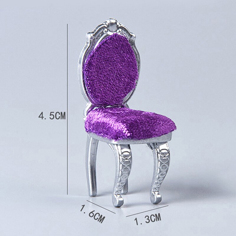 1 Pc 1/12 Dollhouse Miniature Chair Furniture Euro... – Grandado