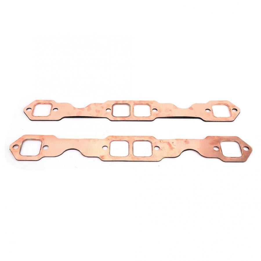 exhaust flange 2pcs Square Port Copper Header Exha... – Grandado