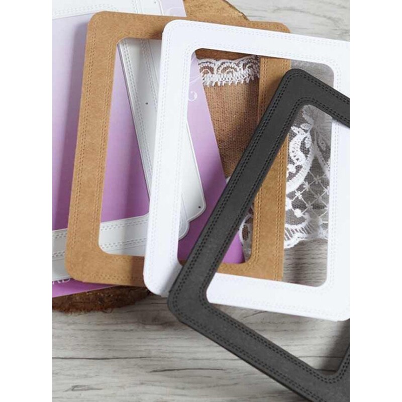 Photo Frame Edging Border Christmas Paper Cut Meta... – Grandado