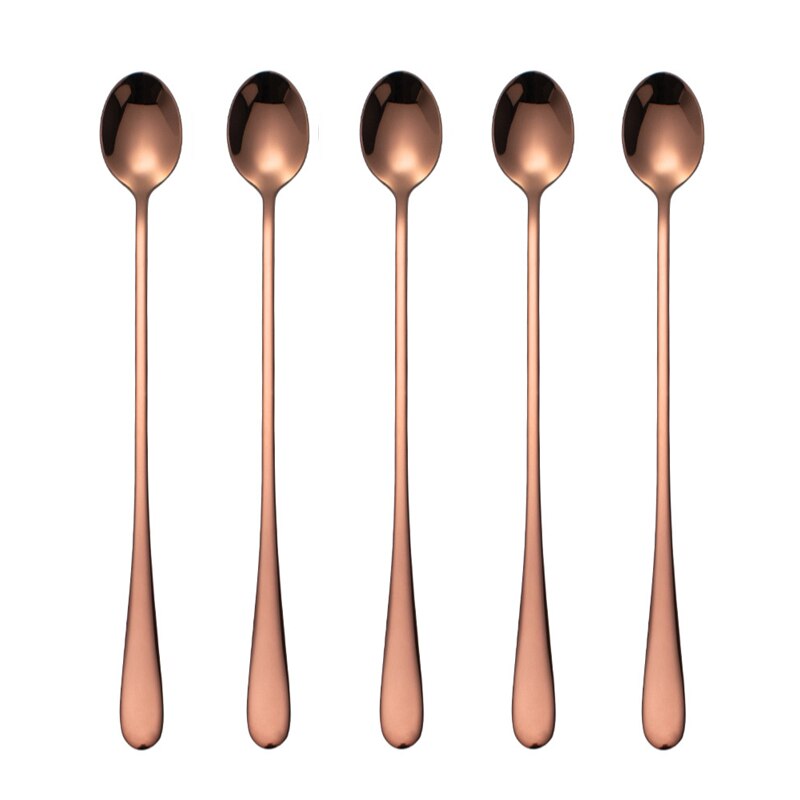 5Pcs Stainless Steel Coffee Spoon Juice Stirring L... – Grandado