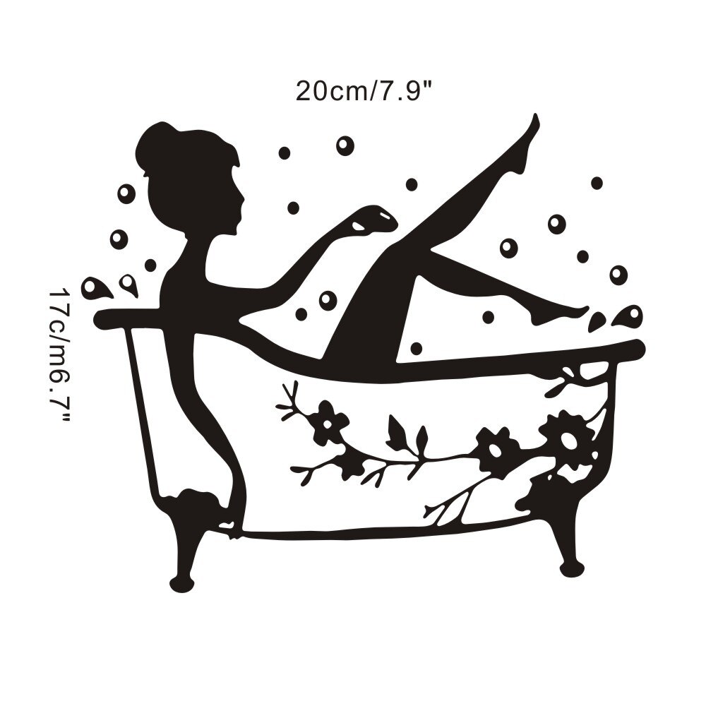 Waterproof Shower Girl Room Wall Stickers DIY Remo... – Vicedeal
