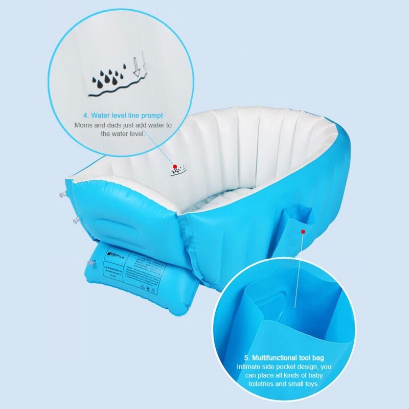 Baby Kind Opblaasbare Bad Draagbare Inklapbare Air... – Grandado