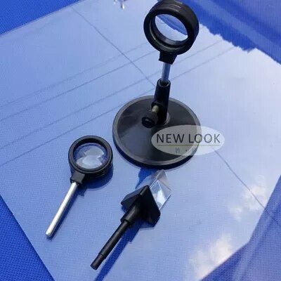 3pcs sets Physics optical Convex concave lens Pris... – Grandado