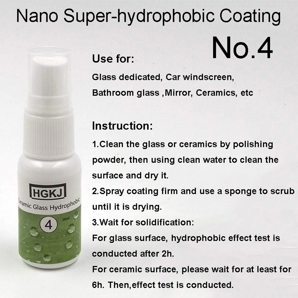 20/50ml Hydrophobic Coating Ceramics Glass Nanosca... – Grandado