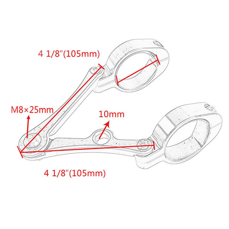 Universele Motorfiets 39Mm-41Mm Koplamp Vork Buis ... – Grandado