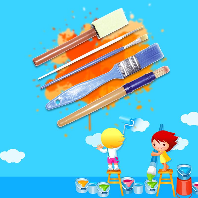 Early DIY Learning Kids Art Sponge Painting Brushe... – Vicedeal