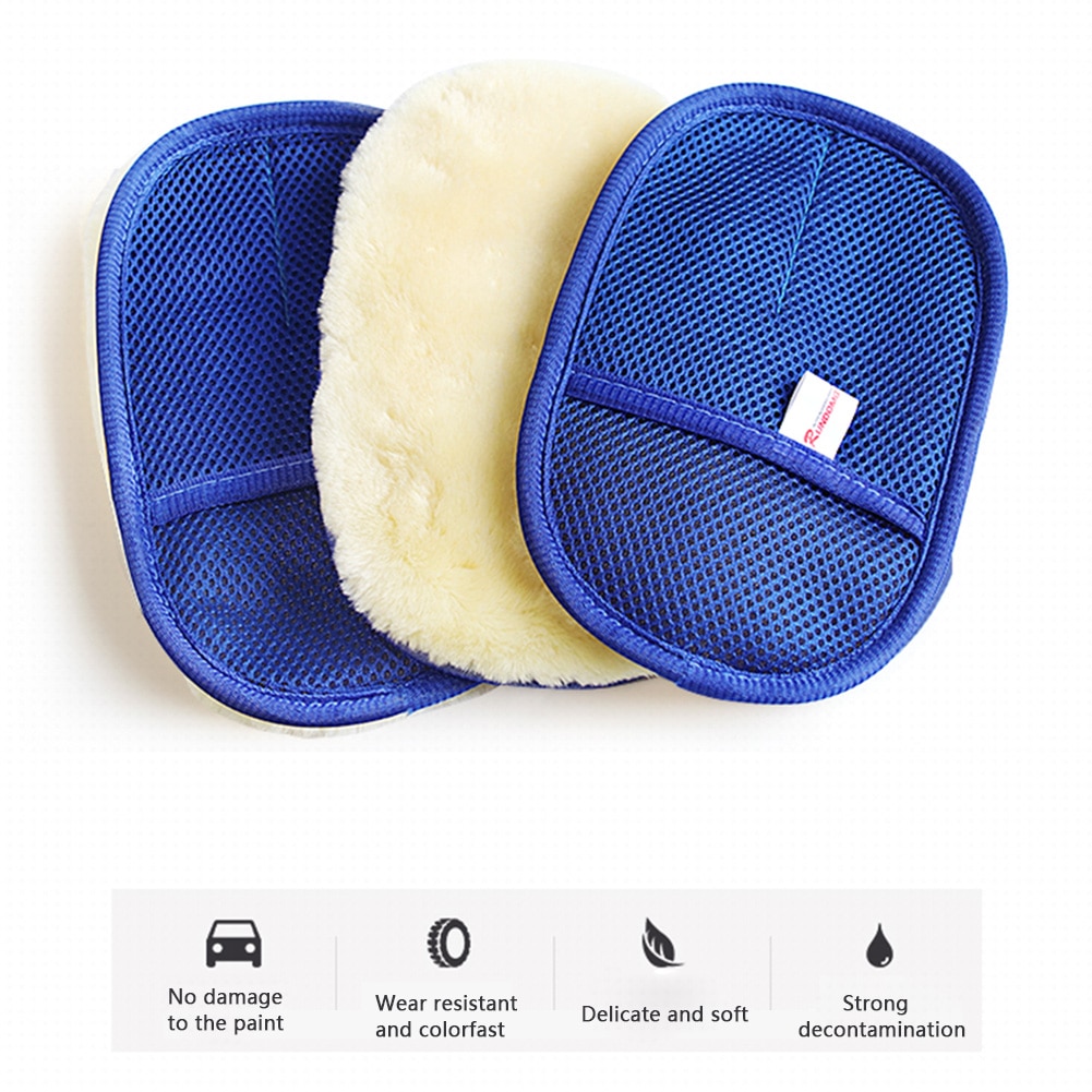 Wol Zachte Auto Styling Wassen Handschoen Motorfie... – Vicedeal