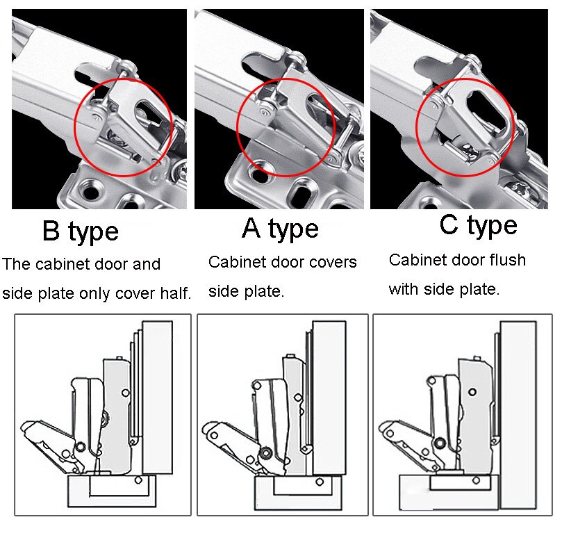 1PCS 175 Degrees Hinges Fixed Cabinet Cupboard Doo... – Grandado