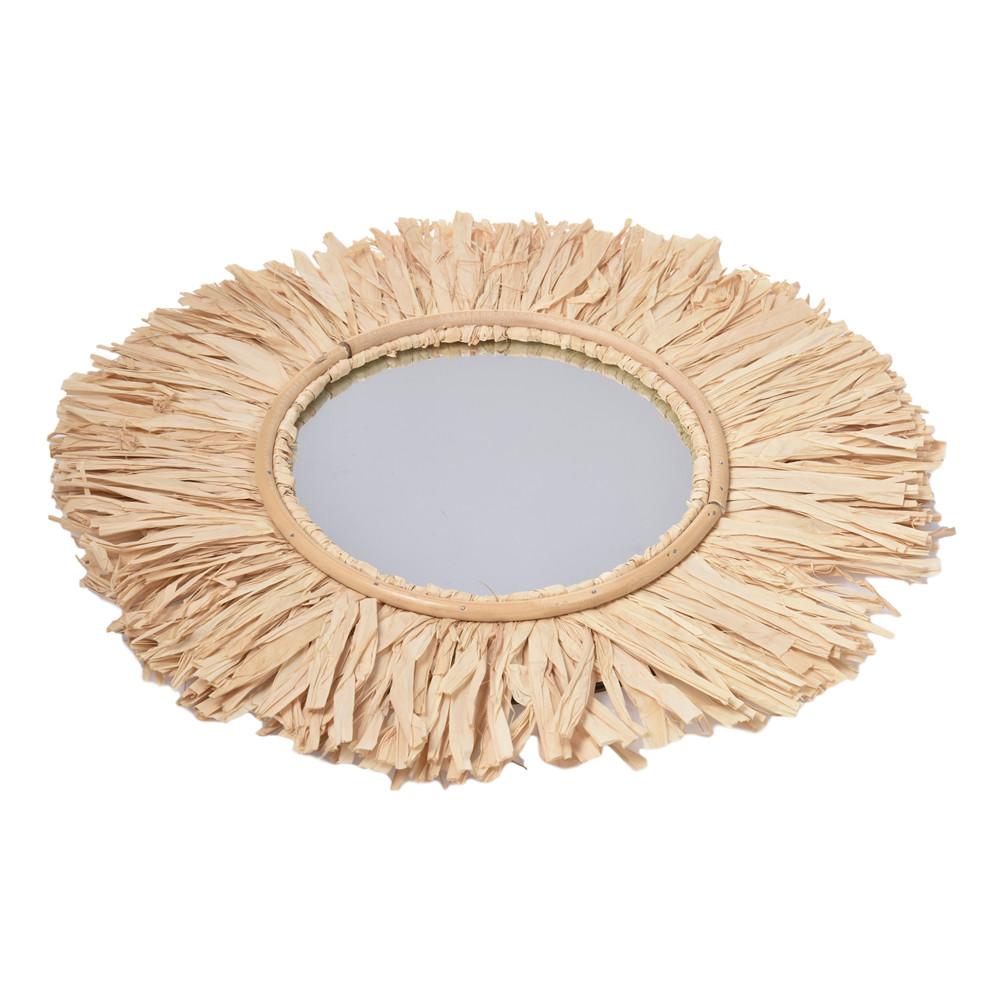 Wall Decorative Hanging Mirror Round Handmade Boho... – Grandado