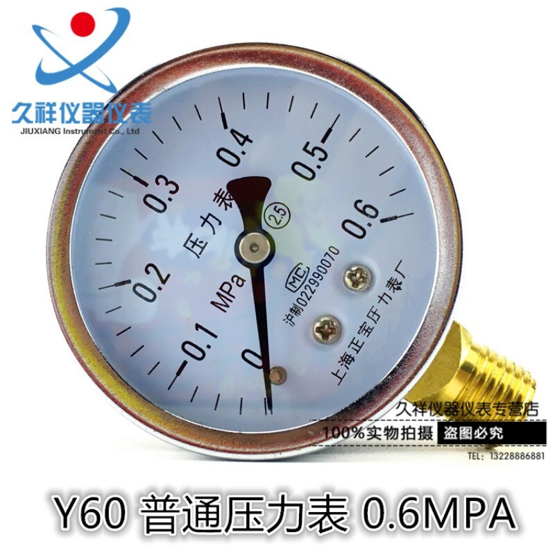 Shanghai Zhengbao Y60 Pressure Gauge Air Pressure ... – Grandado
